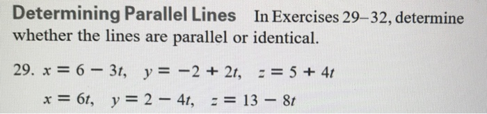 Solved Determining Parallel Lines In Exercises 29-32, | Chegg.com