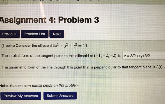 Solved Assignment 4: Problem 3 Previous Problem List Next (1 | Chegg.com