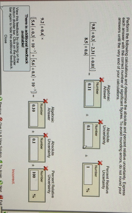 Solved Perform the following calculations and determine the | Chegg.com Solved Perform the following calculations and determine the | Chegg.com