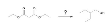 Solved Synthesize 2-ethyl-1-butanol from malonic ester and | Chegg.com