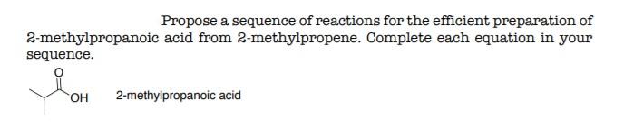 Solved Propose a sequence of reactions for the efficient | Chegg.com