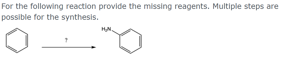 Solved For the following reaction provide the missing | Chegg.com