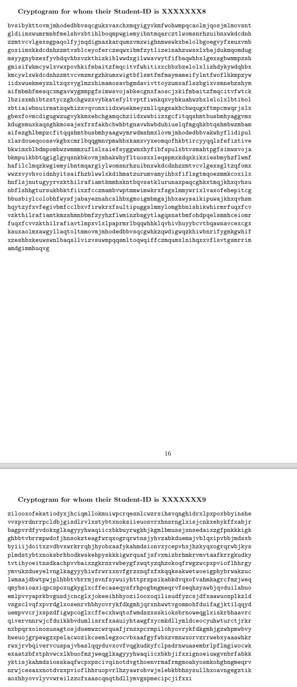 Solved Cryptanalysis of a Polyalphabetic Cipher: In this | Chegg.com