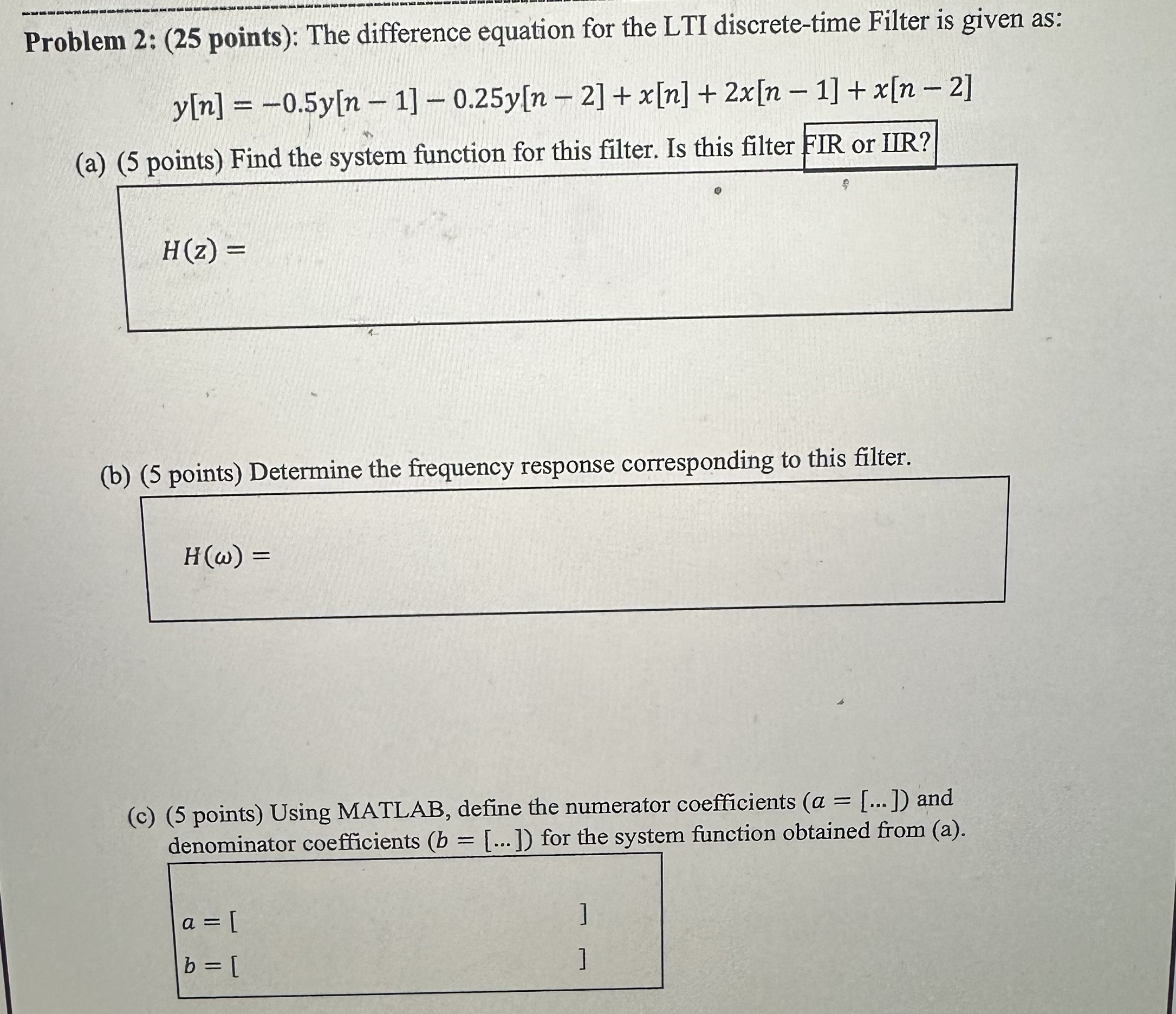 Solved ASAP!! please provide MATLAB code with the | Chegg.com