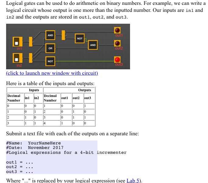 Solved Logical gates can be used to do arithmetic on binary | Chegg.com