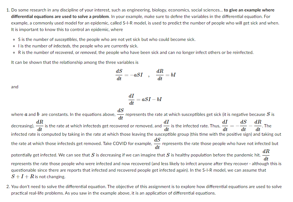 Solved 1. Do some research in any discipline of your | Chegg.com