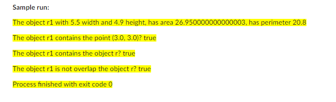 Solved Define Myrectangle2d Class Contains Two Double 6923