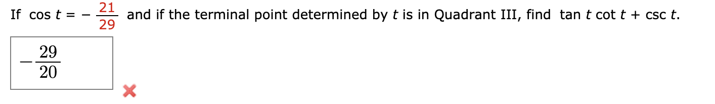 Solved Express tan(t) in terms of sin(t), if the terminal | Chegg.com