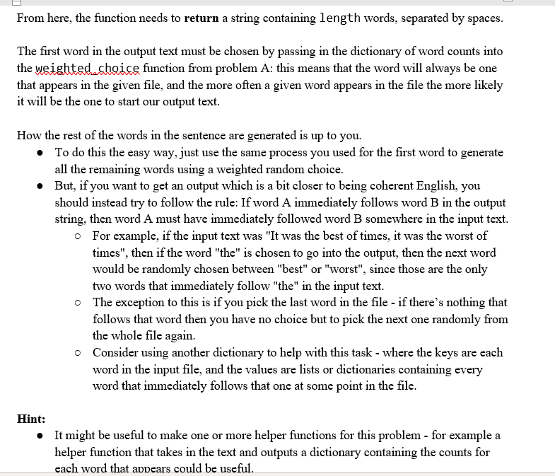 Solved Getting computers to produce convincing English text | Chegg.com Solved Getting computers to produce convincing English text | Chegg.com