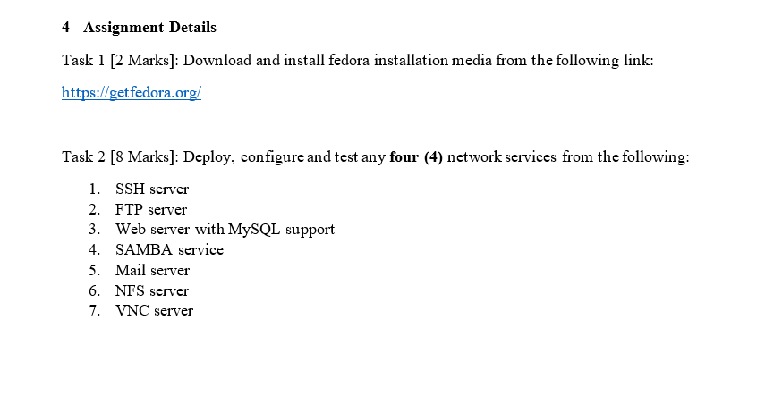 Solved 4- Assignment Details Task 1 [2 Marks]: Download and | Chegg.com