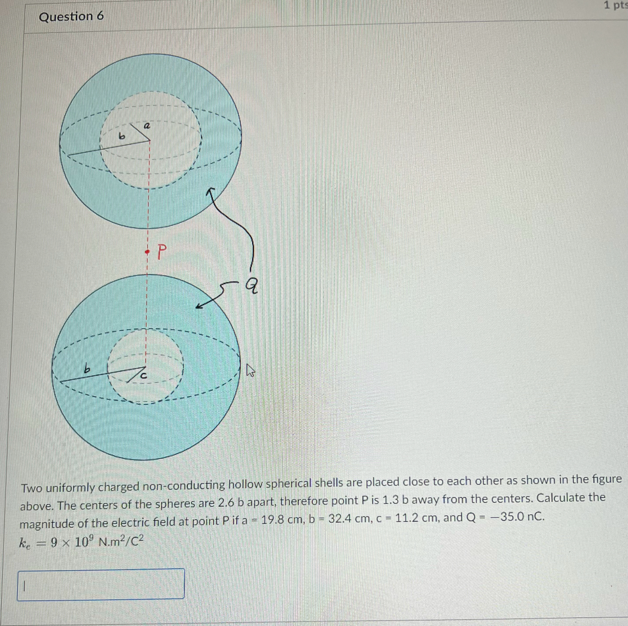 Solved Two uniformly charged non-conducting hollow spherical | Chegg.com