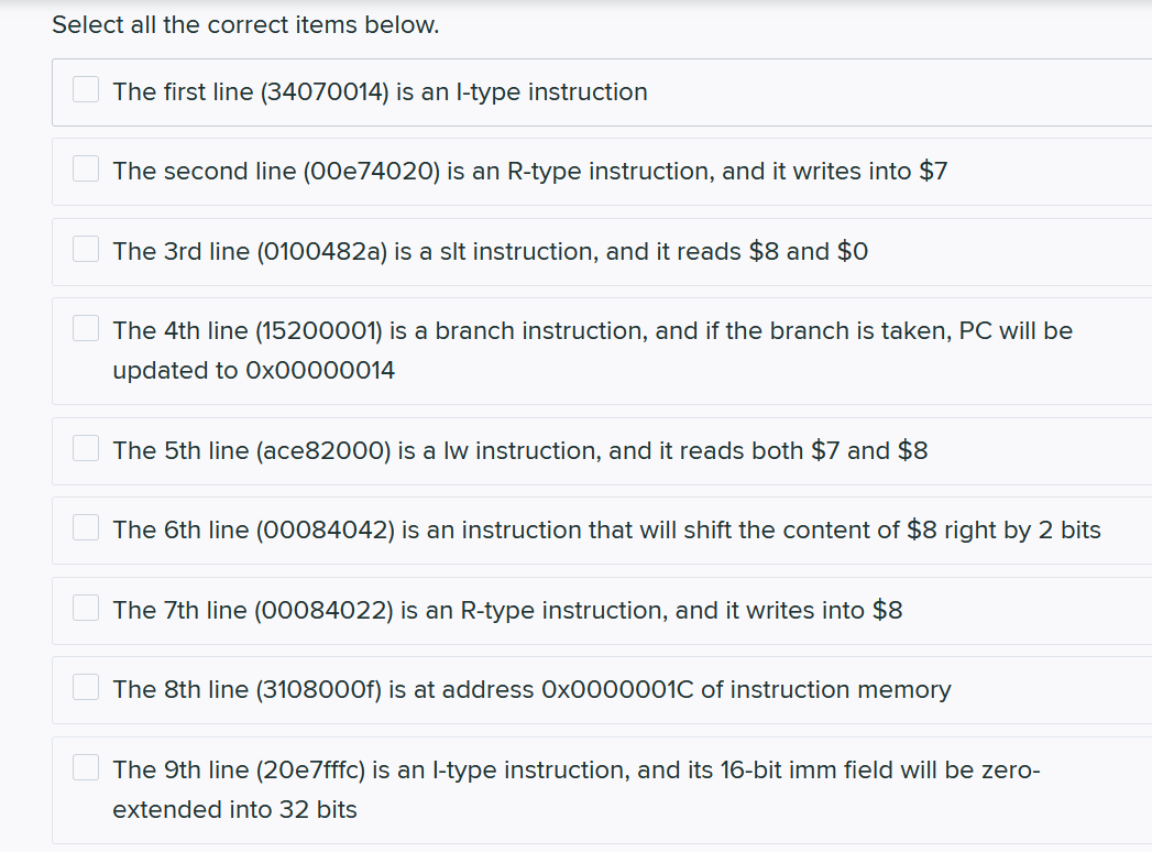 Solved Q1 MIPS machine code analysis 6 Points Analyze the | Chegg.com