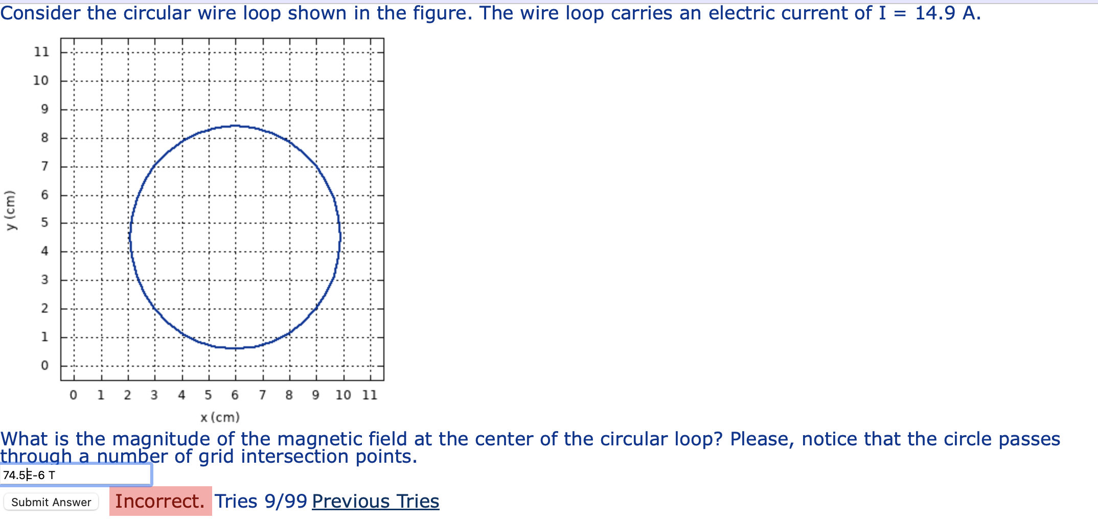 Solved Consider the circular wire loop shown in the figure. | Chegg.com