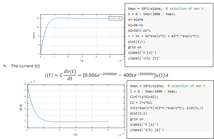 For the following circuit, switch is closed at t=0.a. | Chegg.com