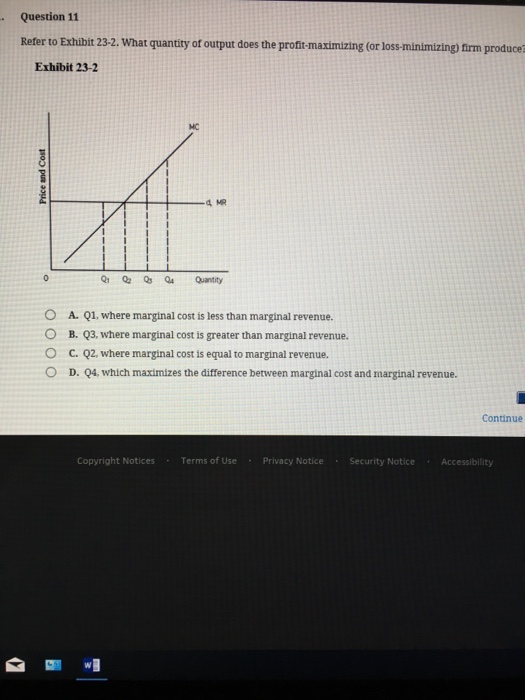 Solved Question 11 Reter to Exhibit 23-2. What quantity ot | Chegg.com