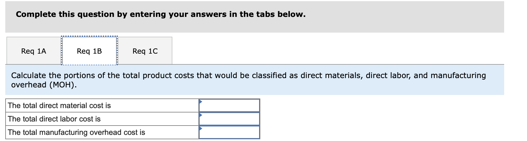 Solved Required: 1. Go to the "Cost Summary" tab. Using | Chegg.com