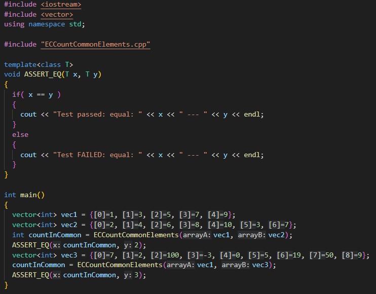 Solved 3 Finding Common Elements in Two Vectors You are | Chegg.com