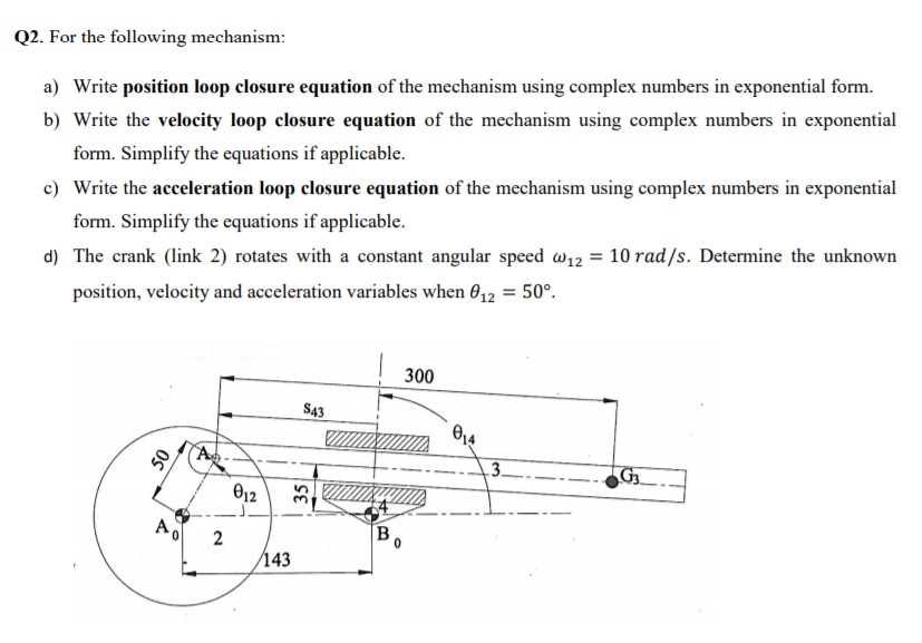 Q2. For the following mechanism: a) Write position | Chegg.com