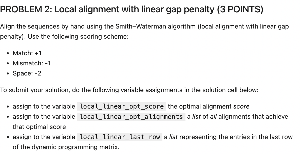 Solved In this activity, you will align the same pair of | Chegg.com