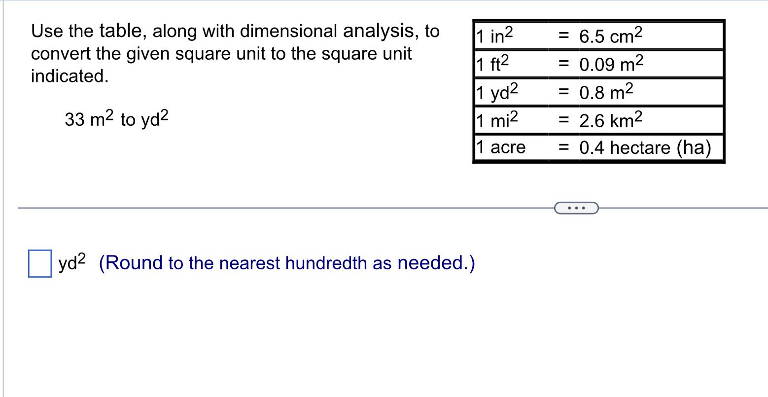 Solved Use the table, along with dimensional analysis, to | Chegg.com