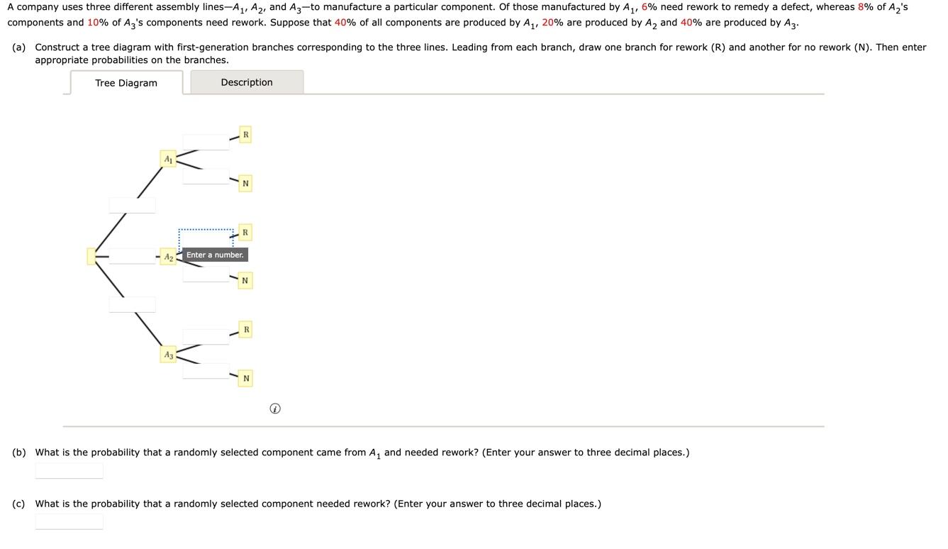 Solved A company uses three different assembly lines-A1, A2, | Chegg.com