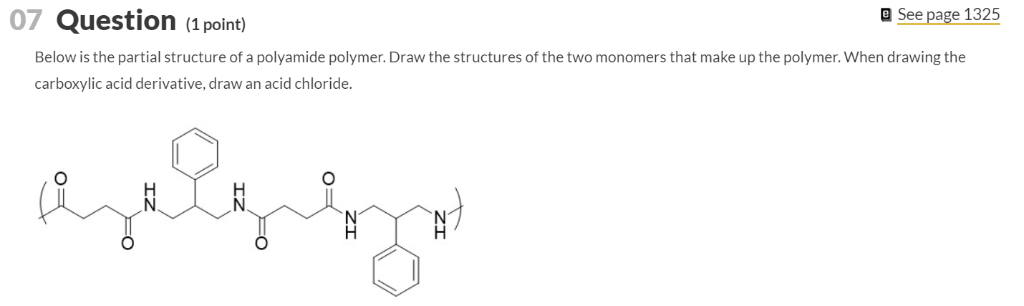 Solved 7 Question( point) a See page 1325 Below is the | Chegg.com