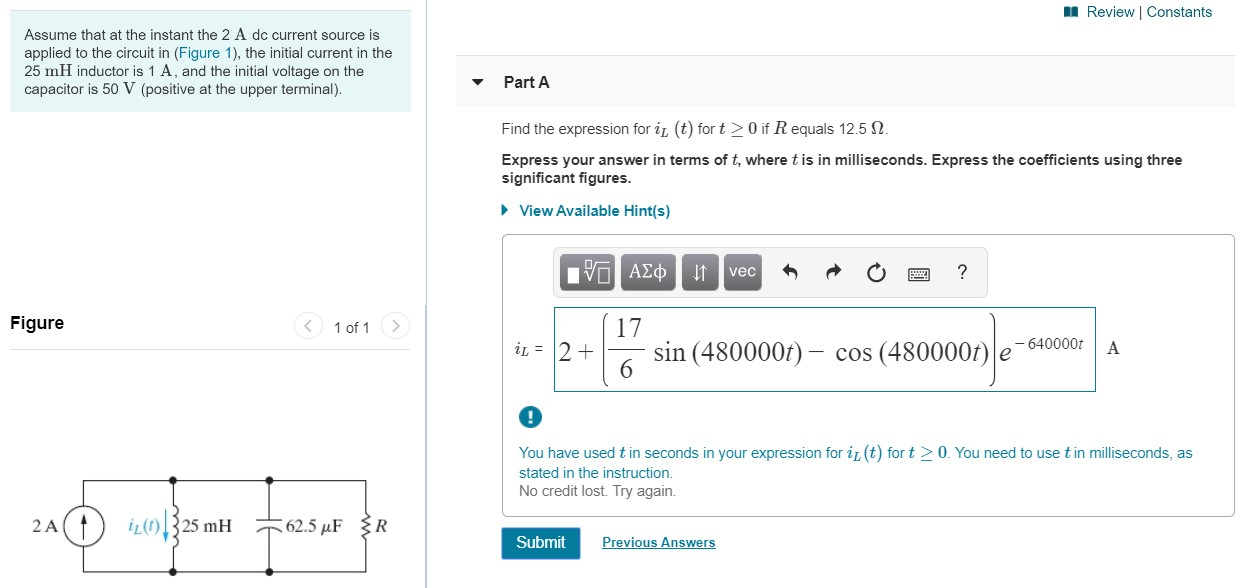Solved n Review | Constants Assume that at the instant the 2 | Chegg.com