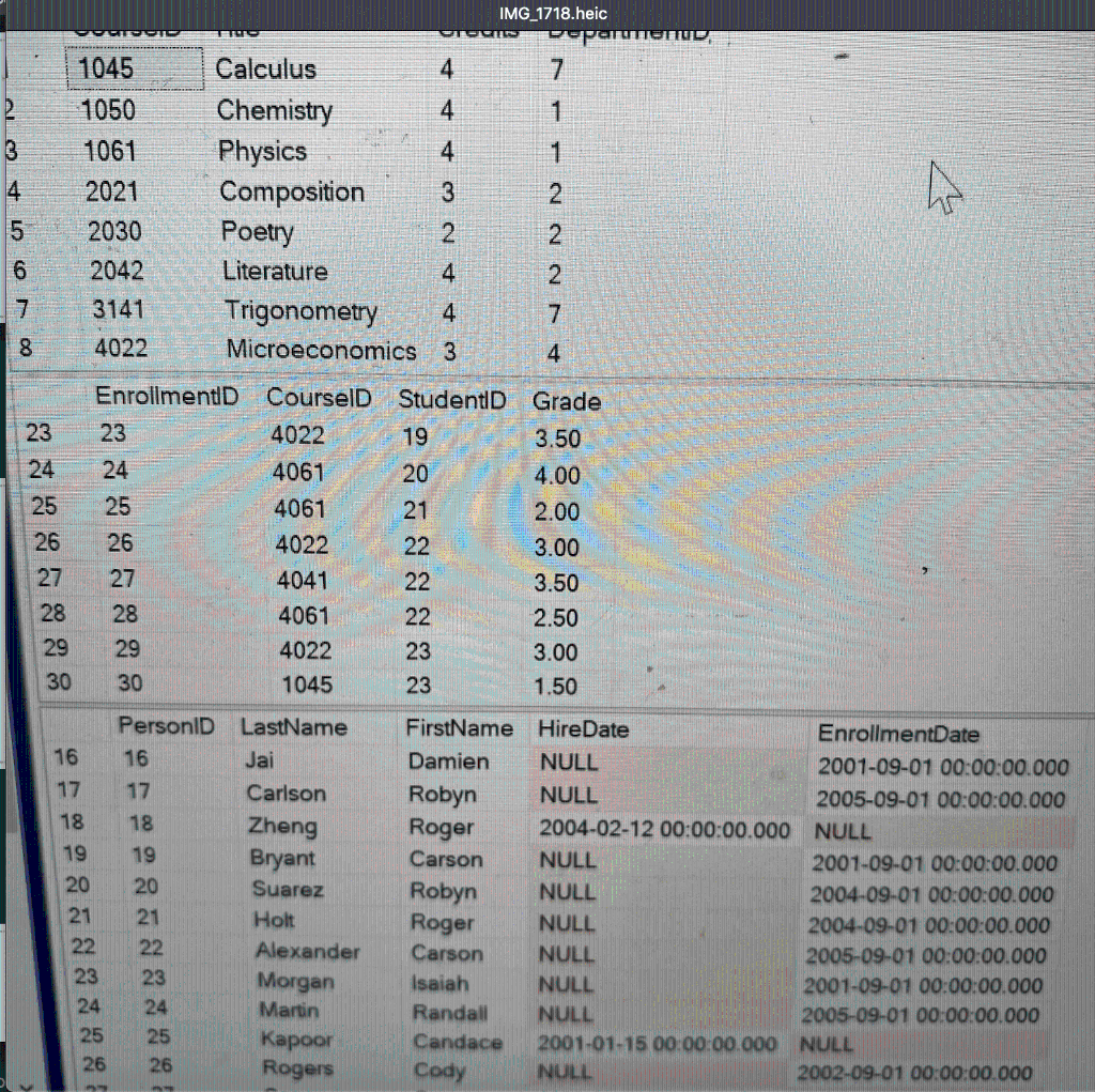 Solved For SQL /* Create a student Grade Report that prints | Chegg.com