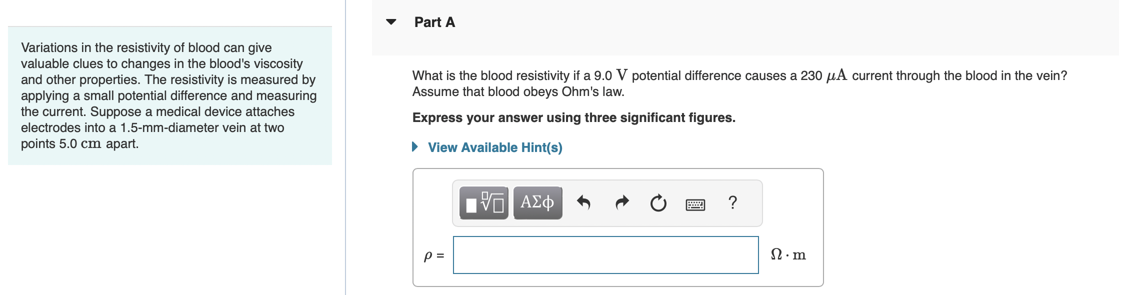 Solved Variations in the resistivity of blood can give | Chegg.com