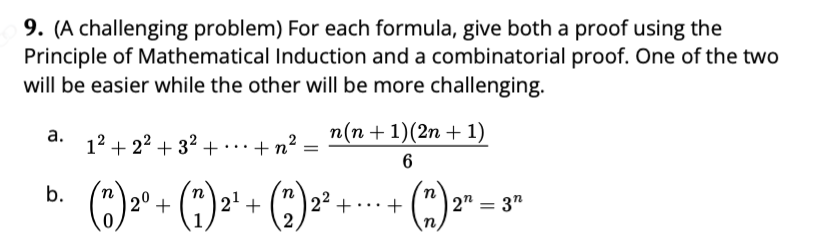 Solved 9. (A challenging problem) For each formula, give | Chegg.com