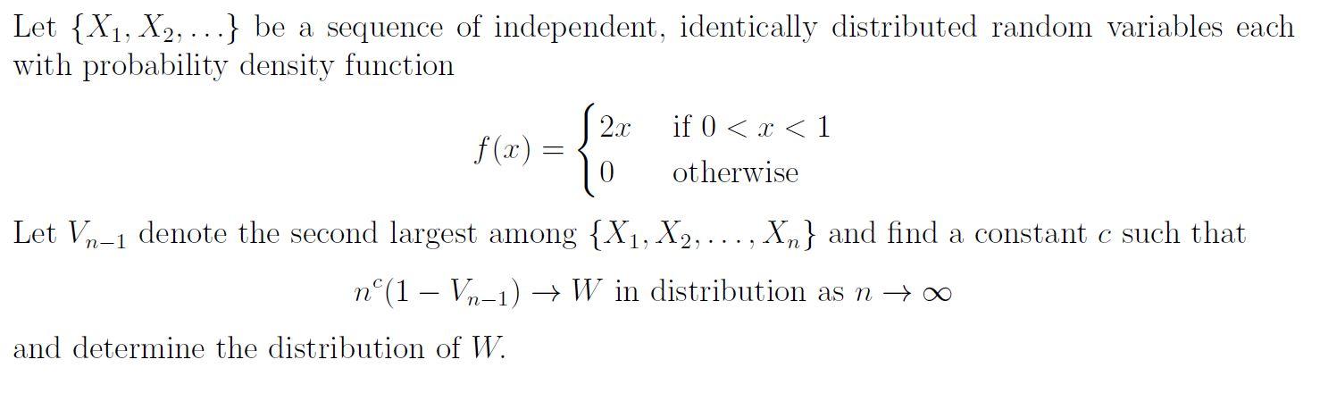 Solved Let {X1, X2,...} be a sequence of independent, | Chegg.com