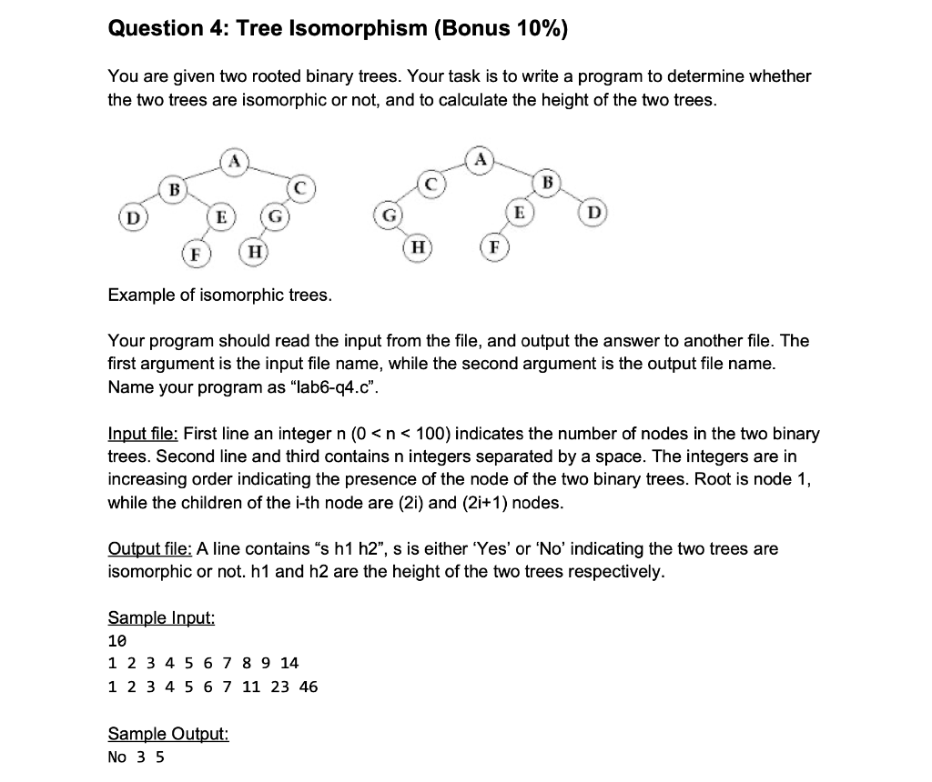 Solved C programming, please use C, and #include only | Chegg.com