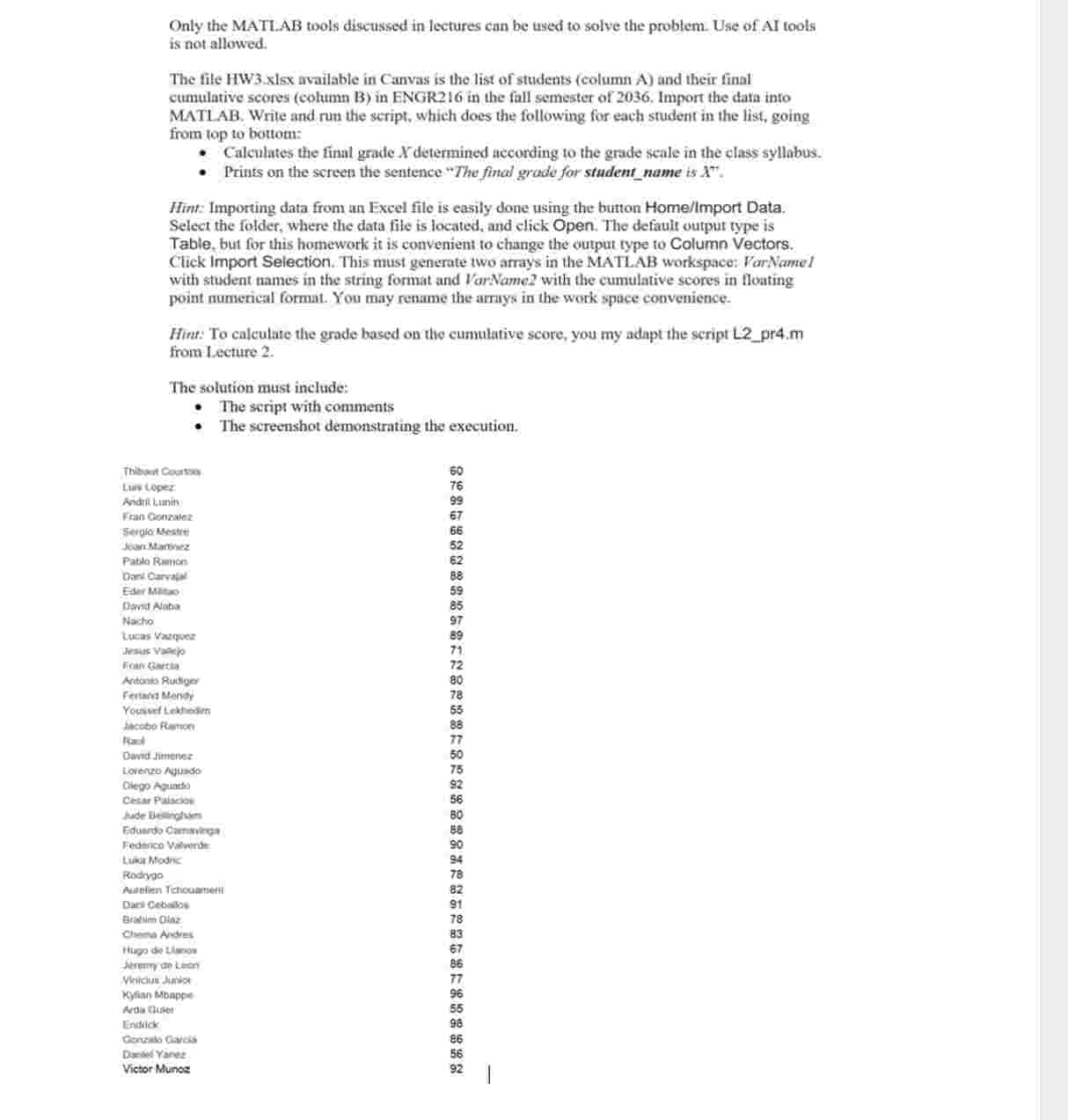 Solved Only the MATLAB tools discussed in lectures can be | Chegg.com