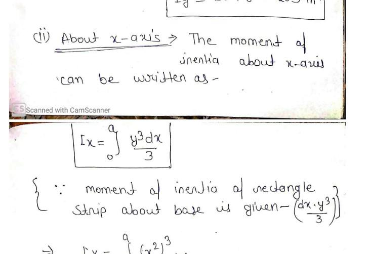Solved Could someone explain why is the formula for Ix is | Chegg.com