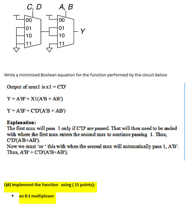 Solved C D A, B I I 00 01 10 00 01 10 EY 11 11 Write a | Chegg.com