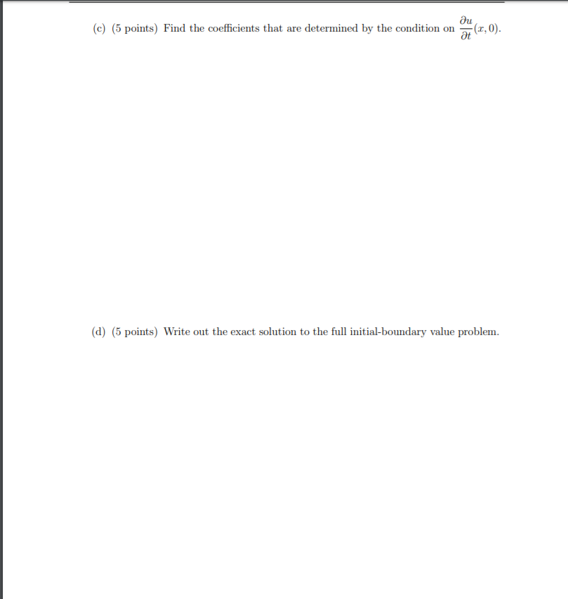 Solved 3. (20 points) Consider the vibrating string problem | Chegg.com