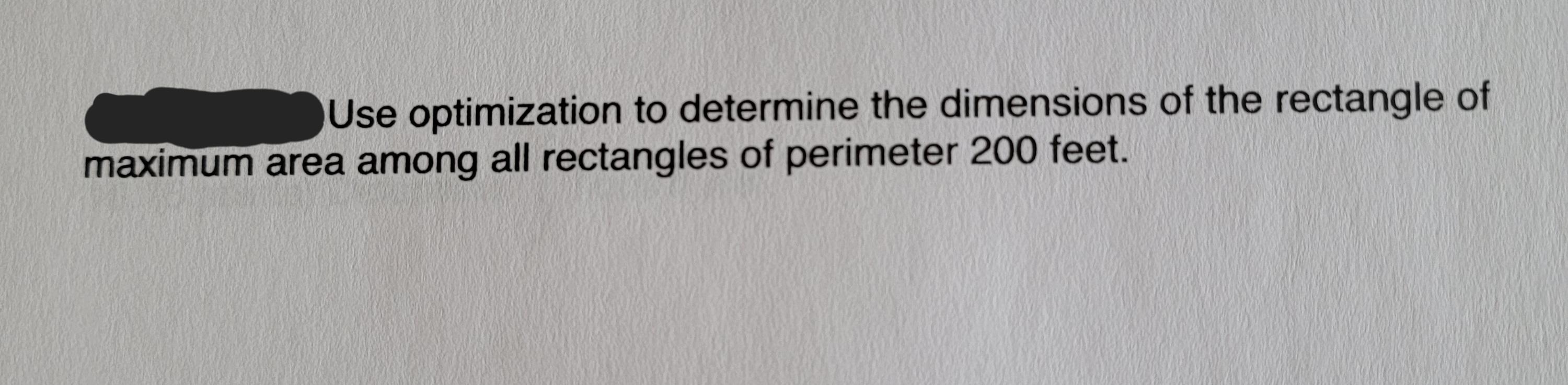 Solved Use Optimization To Determine The Dimensions Of The Chegg