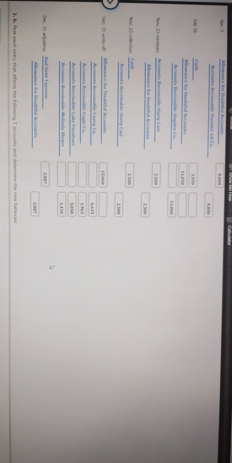 Solved Boo Show Me How Calculator Entries Related to | Chegg.com