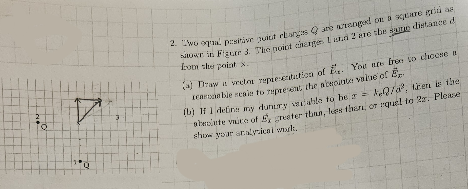 Solved Two equal positive point charges Q ﻿are arranged on | Chegg.com
