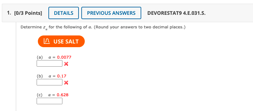 Solved 1. [0/3 Points] DETAILS PREVIOUS ANSWERS DEVORESTAT9 | Chegg.com