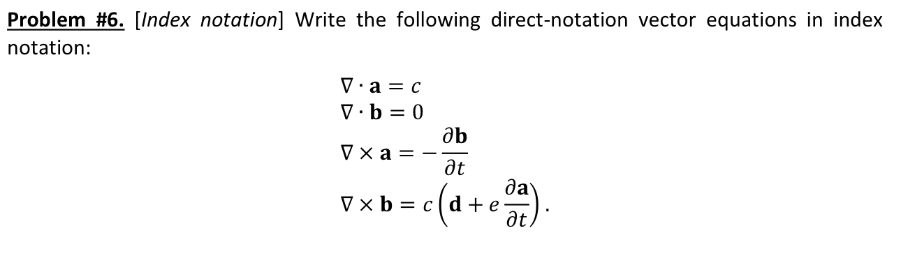 Write the following direct-notation vector equations | Chegg.com
