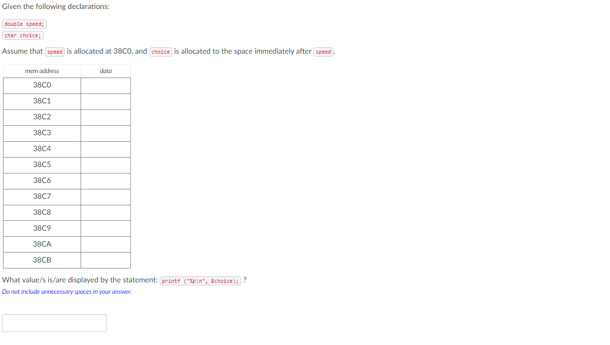 Assume that the variable is assigned a value 8888 , | Chegg.com