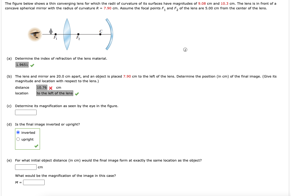 Solved The figure below shows a thin converging lens for | Chegg.com