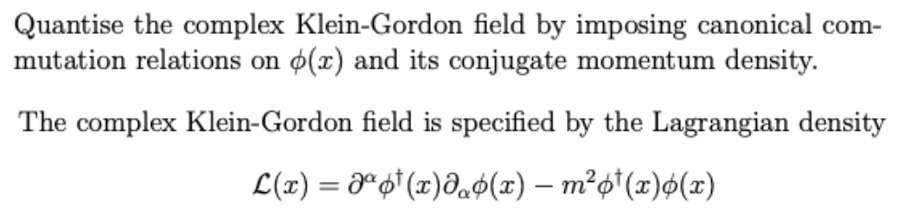Solved For Quantum mechanics masters level.Quantise the | Chegg.com