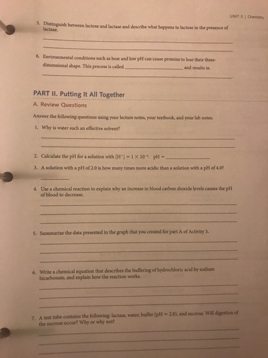 Solved 44 UNIT 3 Chemistry s. An increase in blood carbon | Chegg.com