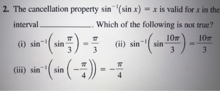 Solved CONCEPTS 0 1. (a) To define the inverse sine | Chegg.com