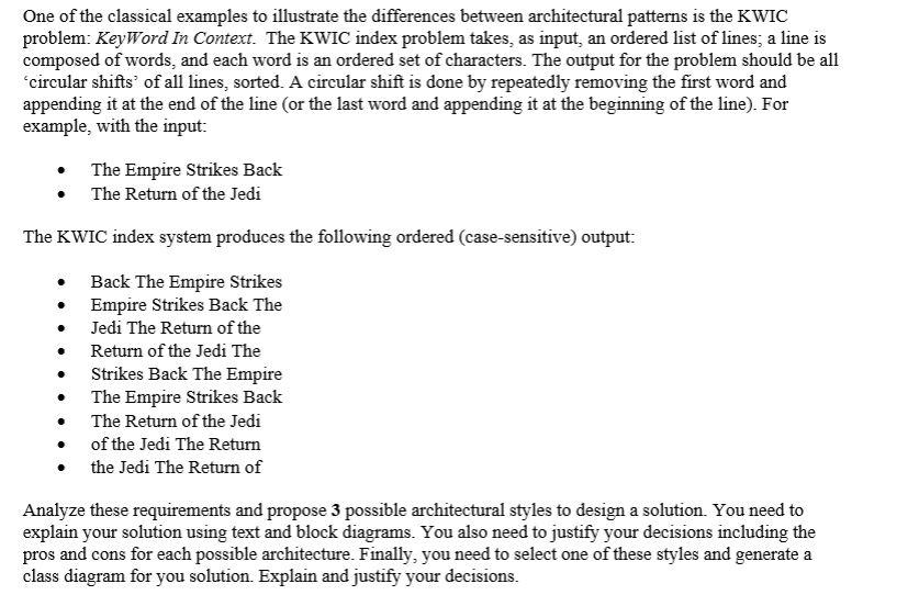 One of the classical examples to illustrate the | Chegg.com