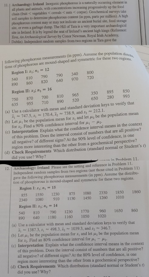 Solved 8. Basic Computation: Confidence Interval for u-u, | Chegg.com