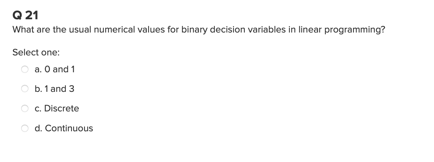 Solved What are the usual numerical values for binary | Chegg.com