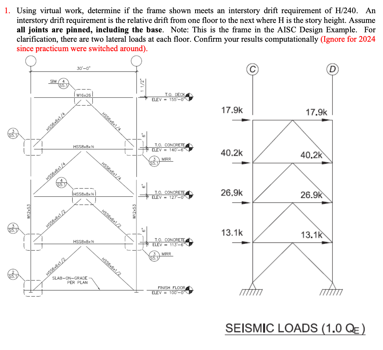 Solved 1. ﻿Using virtual work, determine if the frame shown | Chegg.com